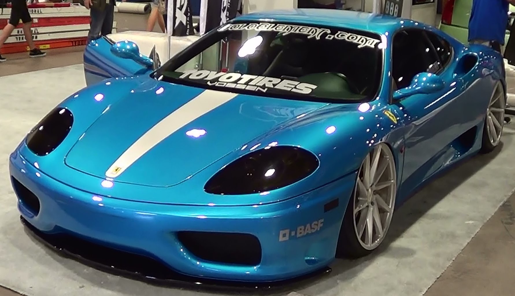 Bagged Ferrari SEMA 2013 - ScottieDTV - Coolest Cars On The Web