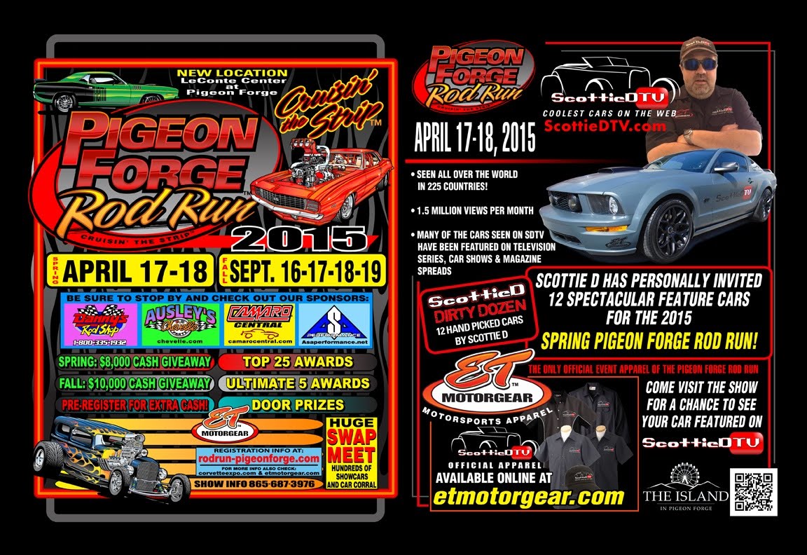 ScottieDTV - Coolest Cars On The Web Pigeon Forge Rod Run 2015 Spring
