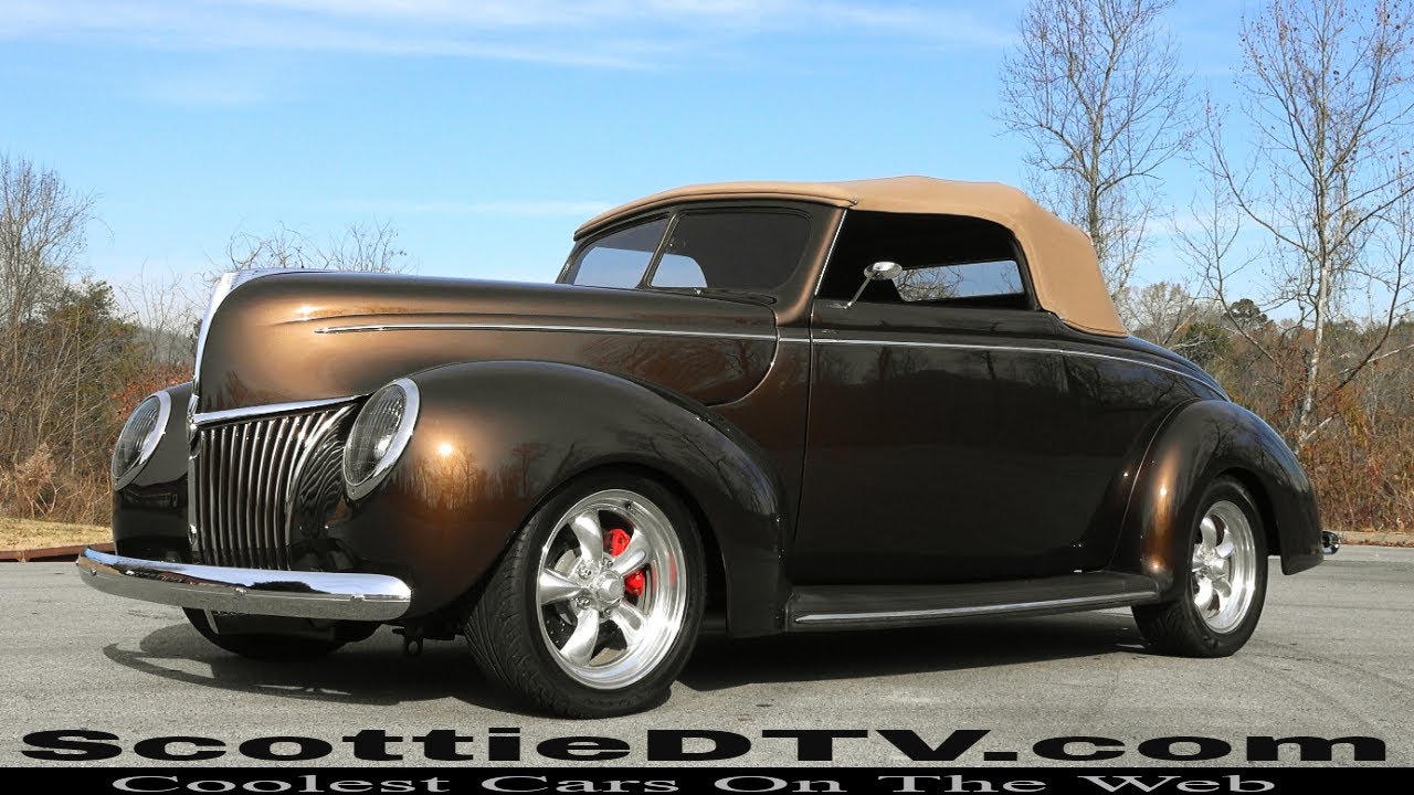 ScottieDTV - Coolest Cars On The Web 1939 Ford Convertible Street Rod ...